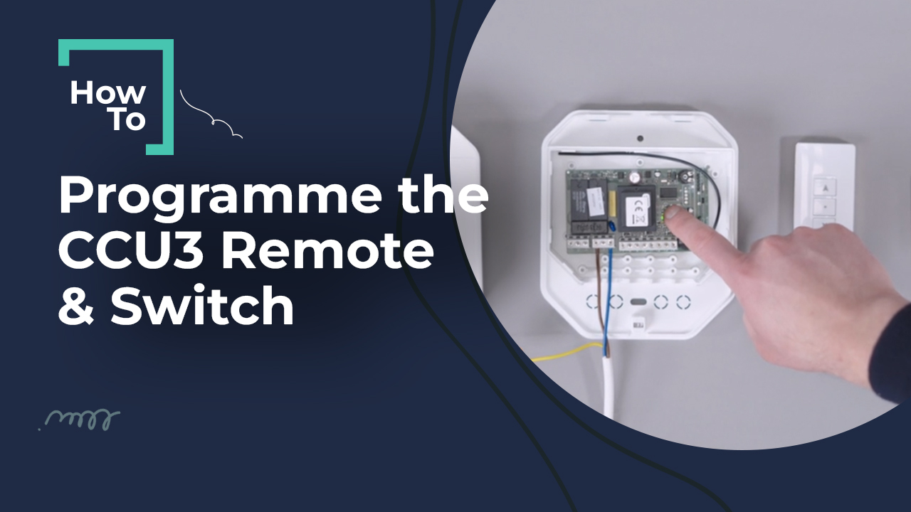 HOW TO Programme a CCU3 Remote & Switch - Teal Products